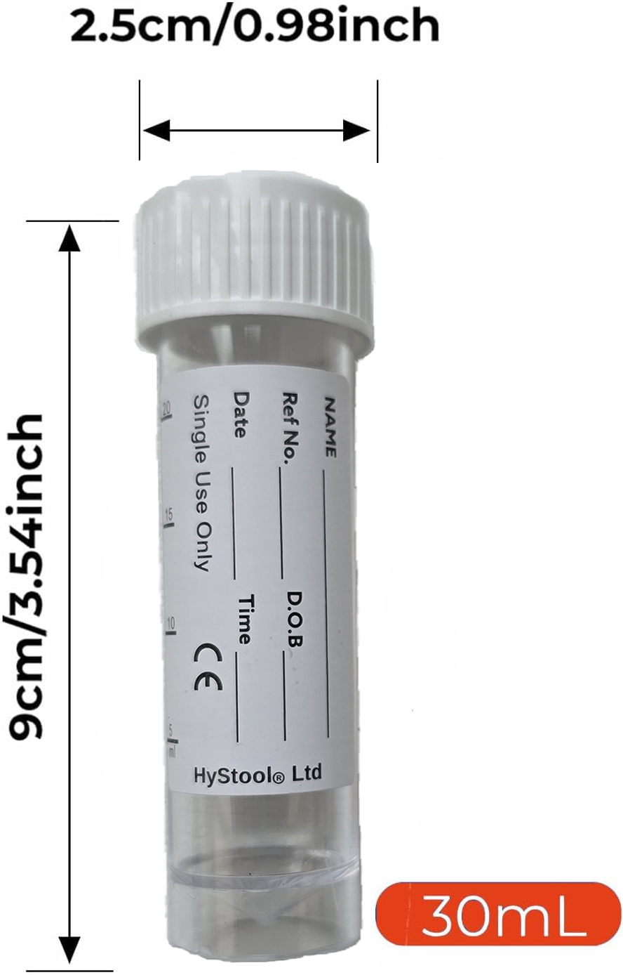 15 x Stool Sample Containers with spoonsterile, individually wrapped ...